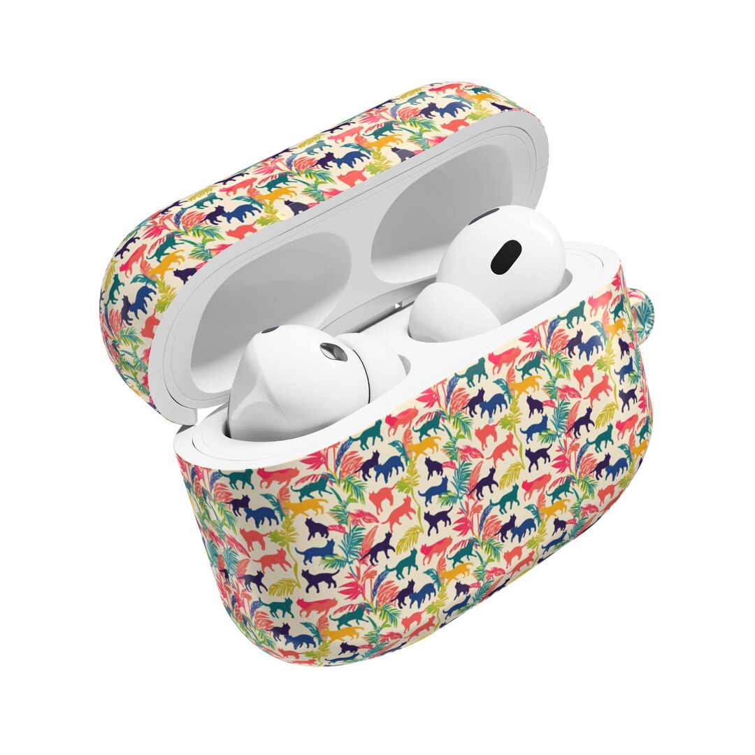 Kawaii Cat AirPod Cases, Cute Hawaii Style for Animal Lovers, Designer ...