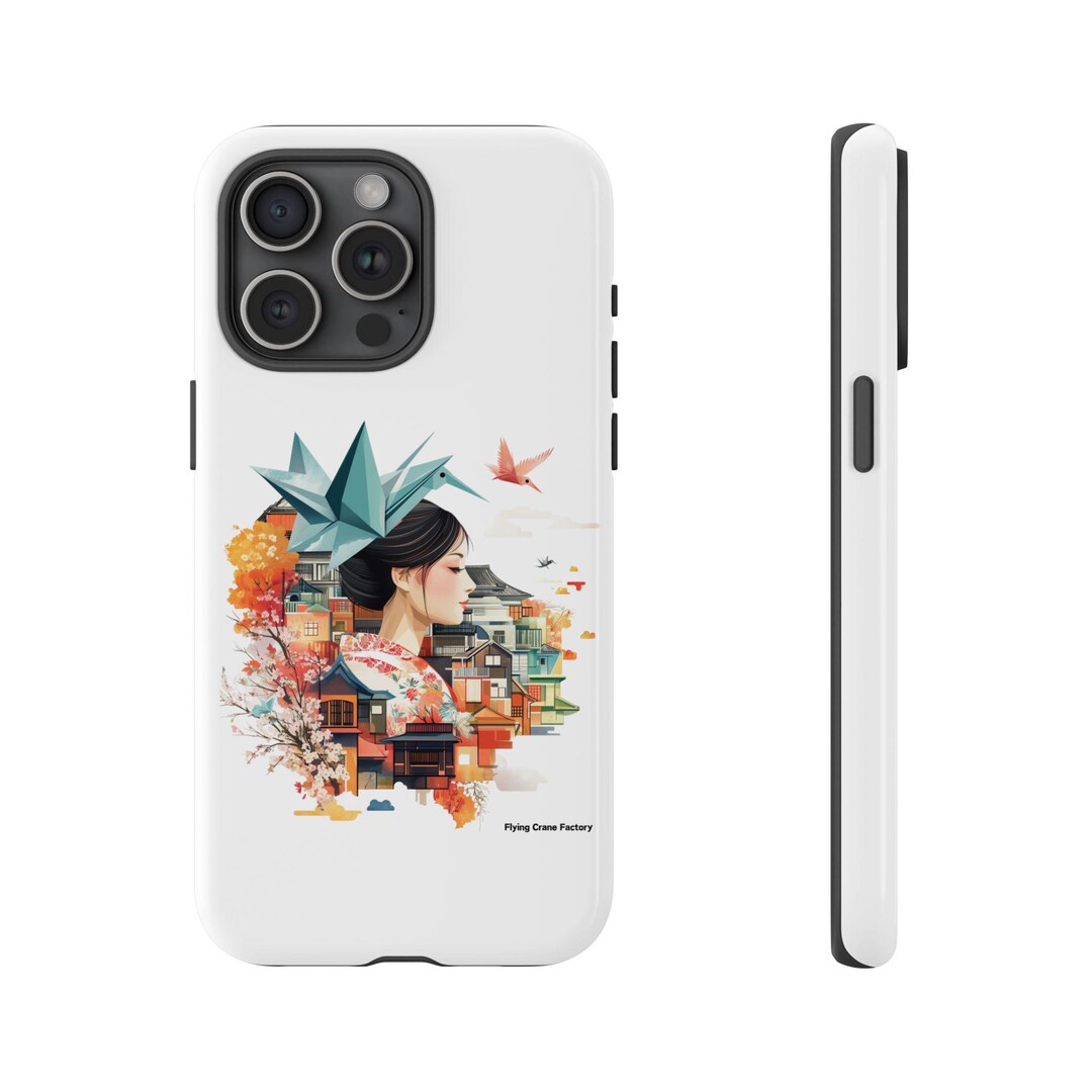 Phone Cases, Origami Crane Design, Kawaii Art, Anime, Kimono Girl ...