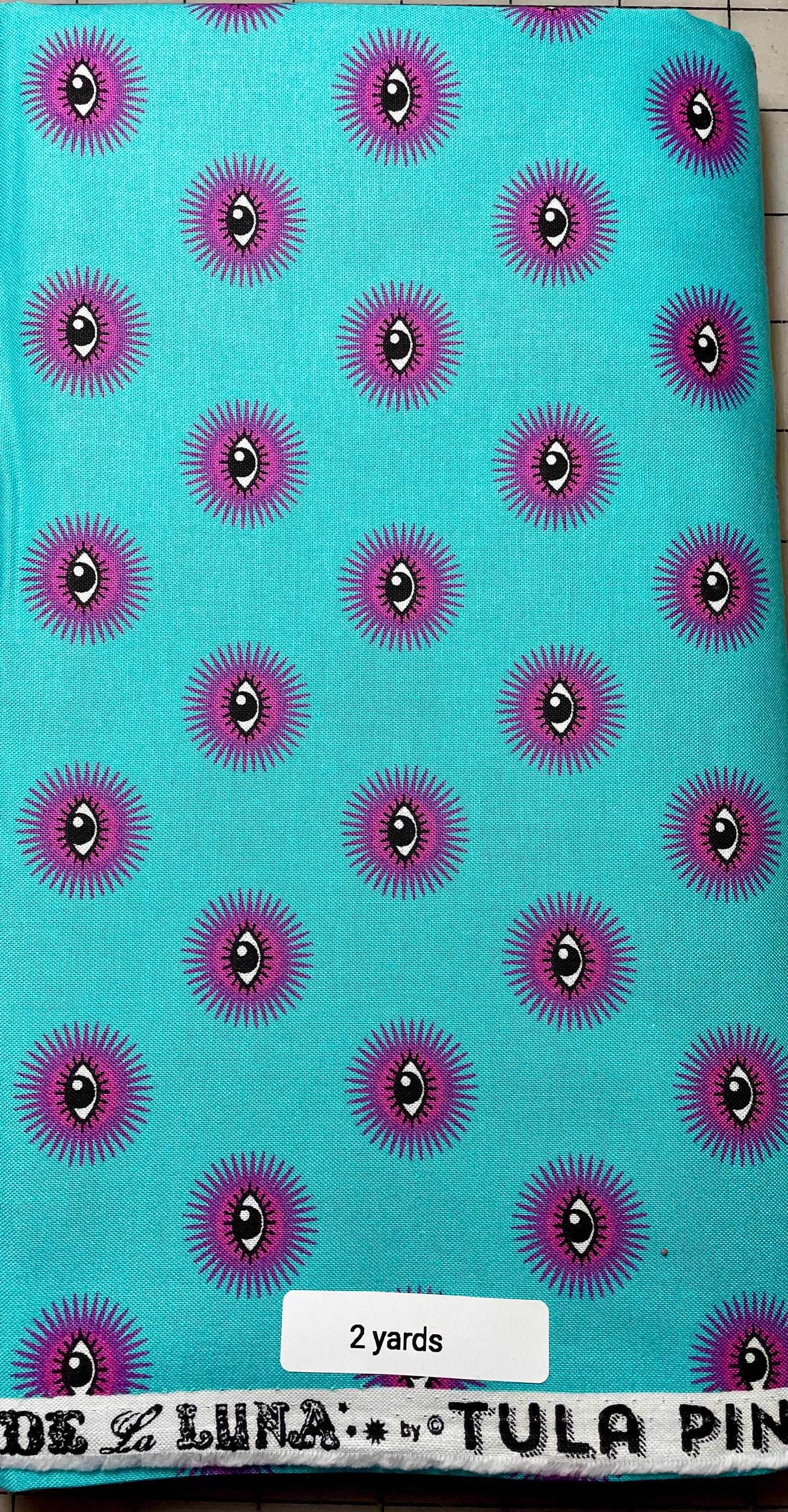 OOP - Designer Tula Pink - De La Luna - I See You - 2 Yards - Etsy
