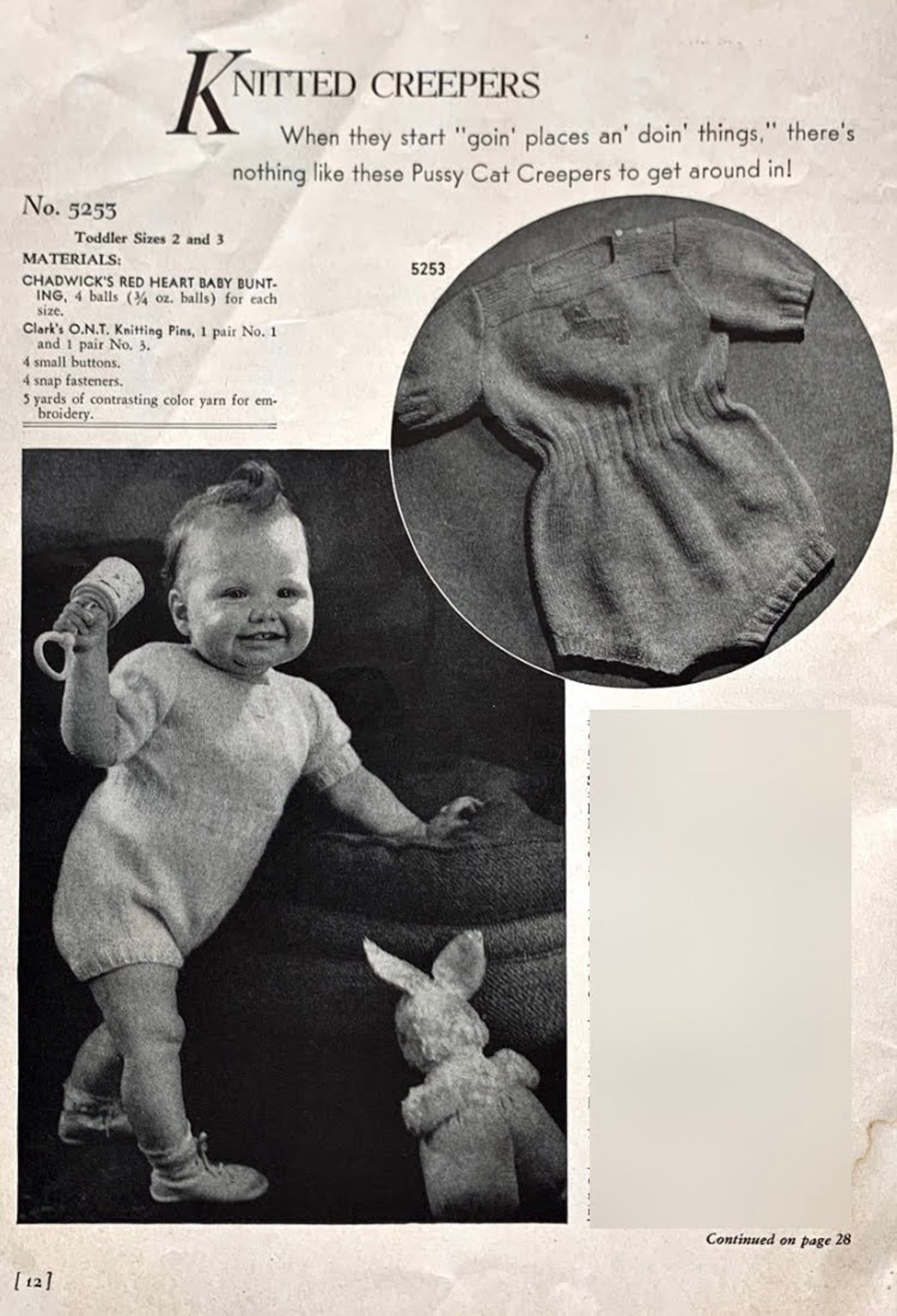 Woolies for BABIES Vintage 1940s Knitting Patterns Booklet PDF 32 Pages ...