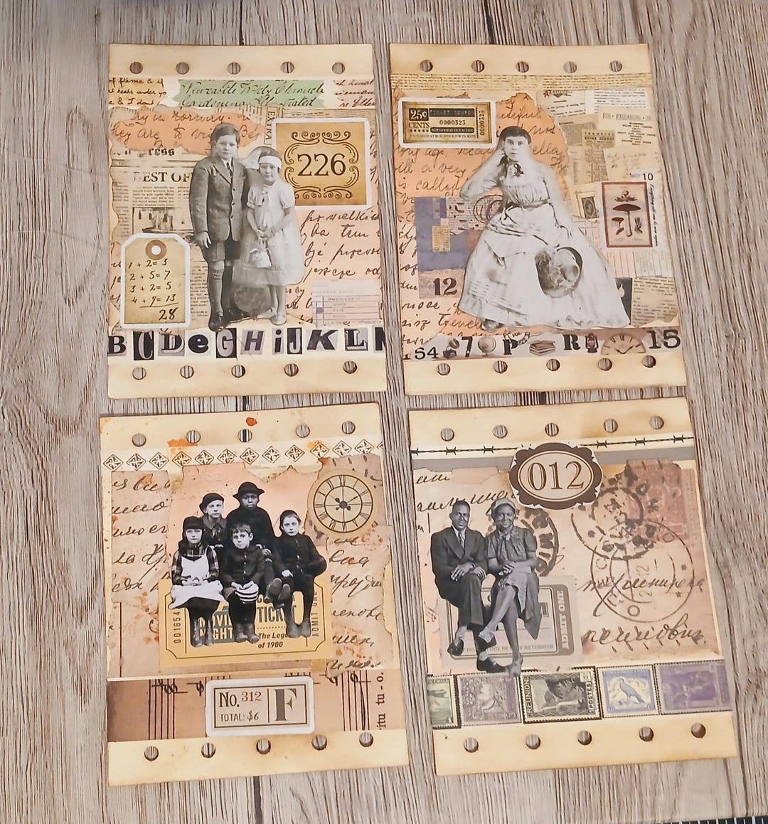 Journal Cards Set of 4 - Etsy