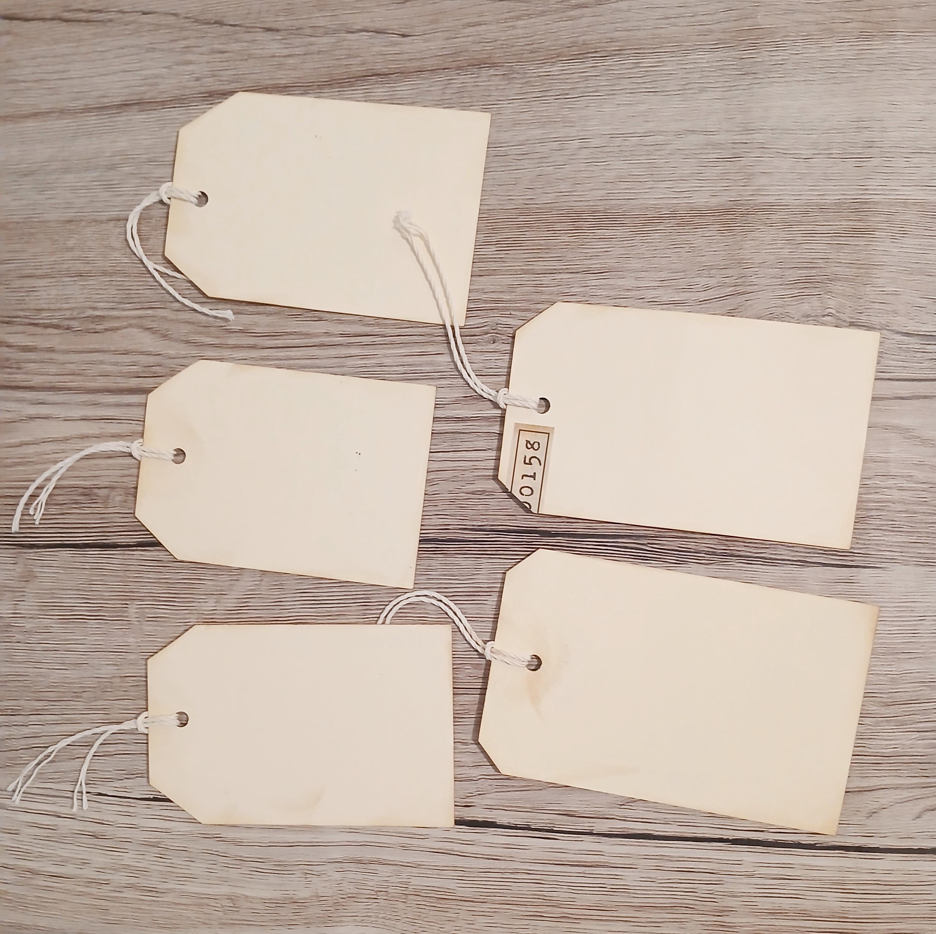 Stamped Tags Grunge Set of 5 - Etsy