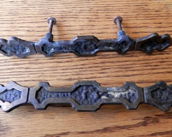 sm antique trunk or box handles vintage | Etsy