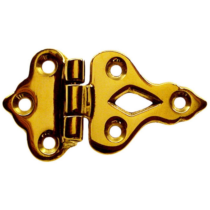 One 1 Solid Cast Brass 3/8 Offset Ice Box Style Hinge - Etsy