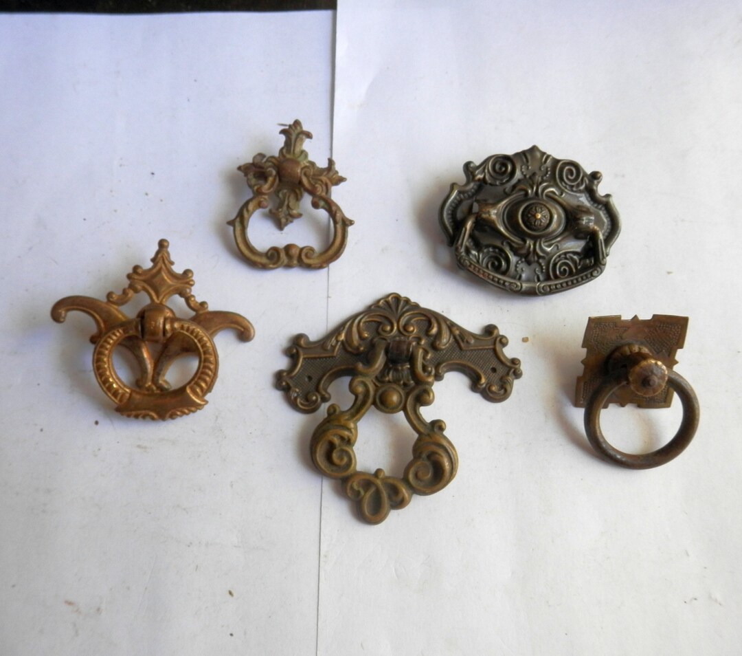 Choice One (1) Antique Ring Pull Brass Vintage - Etsy