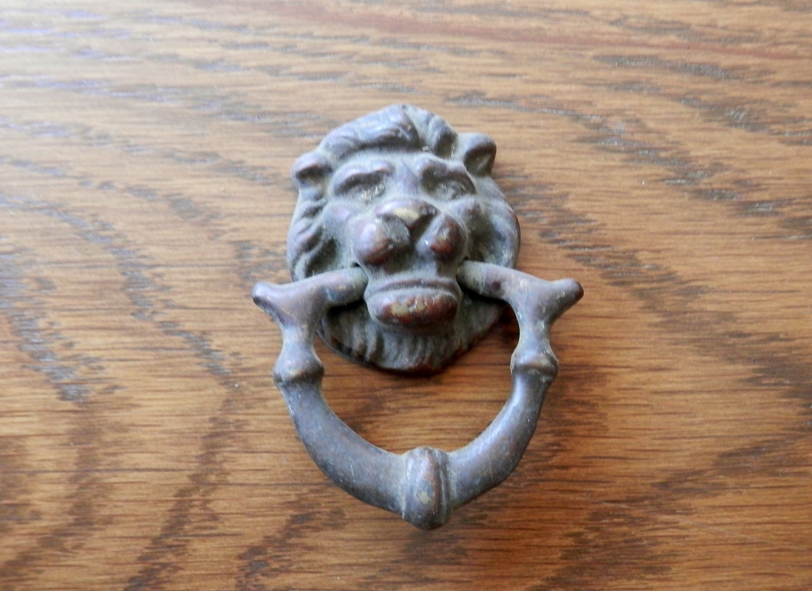 Antique Lion Head Ring Pull Circa 1900 Cast Brass - Etsy