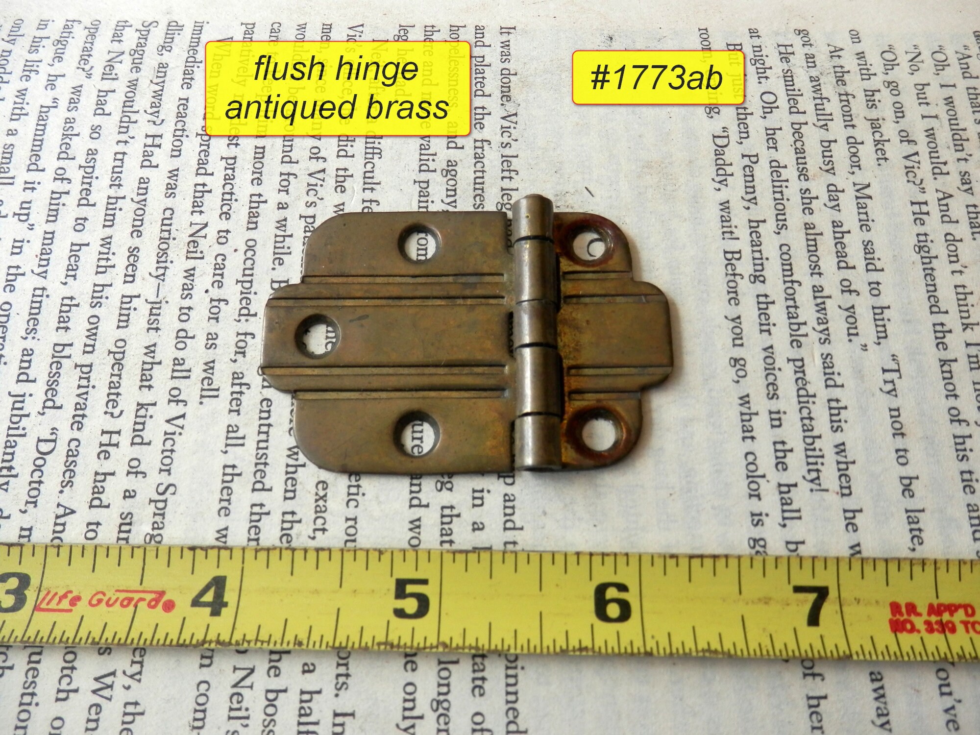 Art deco styled flush and 3/8 offset hinges polished | Etsy