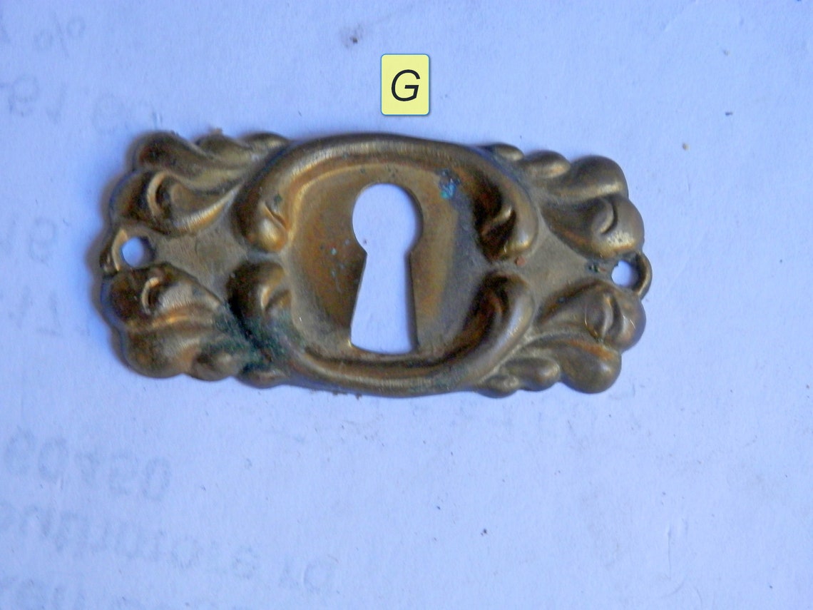 Choice One 1 Antique Key Hole Escutcheon Vintage - Etsy