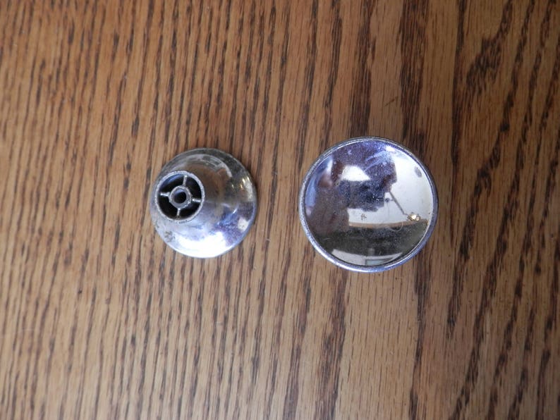 Ten 10 Antique MCM Concave Chrome Knobs 1 1/2 Dia - Etsy