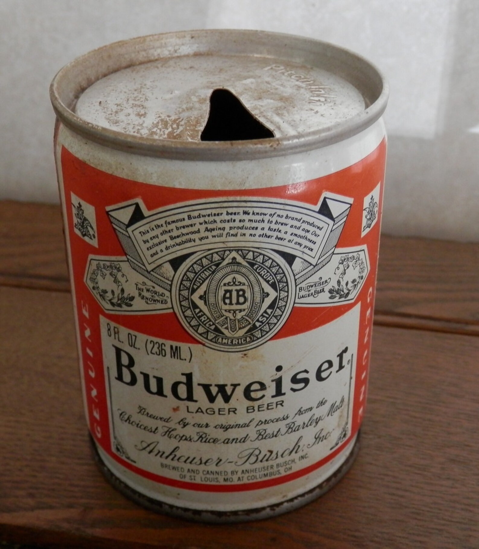 Vintage 8 oz Budweiser beer can | Etsy