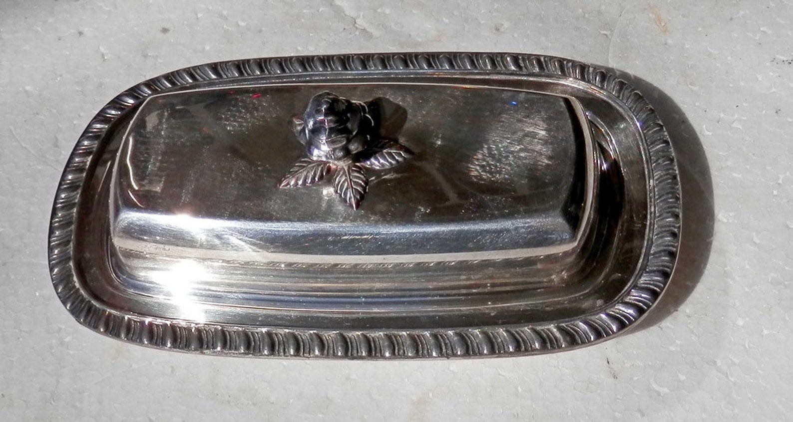 Vintage Silver Plated Butter Dish With Glass Insert - Etsy