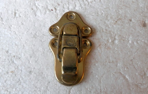 One 1 vintage Eagle lock co draw bolt latch brass vintage | Etsy