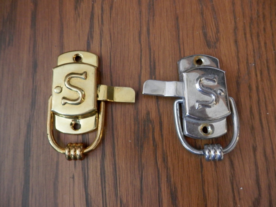 Sellers Kitchen Cupboard Latches Choice Brass or Nickle/ Left or Right ...