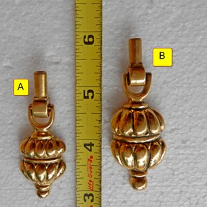 Just the Metal Tear Drop or Ring Pull NO Back Plates Solid Cast Brass ...