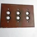 One 1 Antique Three 3 Push Button Electric Switch Plate - Etsy