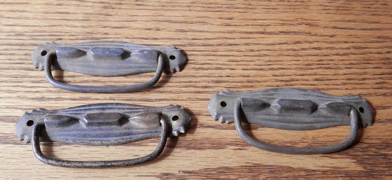 Sm Antique Trunk or Box Handles Vintage - Etsy