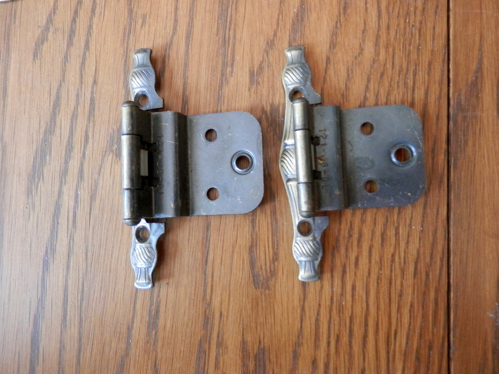 Pair 2 of Unusual Style Hinge Antique Brass Finish - Etsy