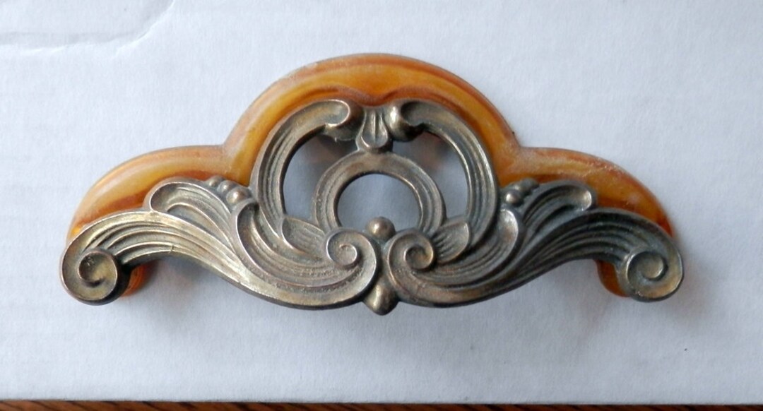 Antique Waterfall Era Drawer Pull Original 4 1/4" Centers Original - Etsy