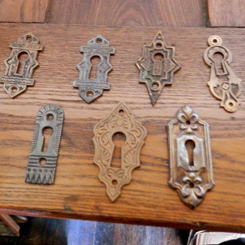 Choice One 1 Antique Key Hole Escutcheon Vintage - Etsy