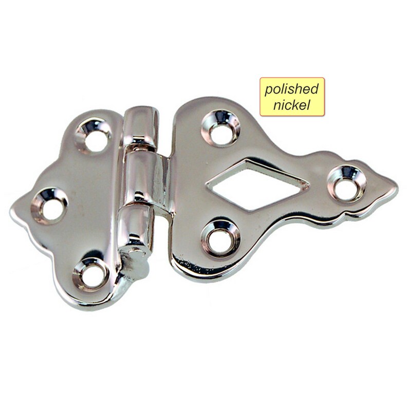 One 1 Solid Cast Brass 3/8 Offset Ice Box Style Hinge - Etsy