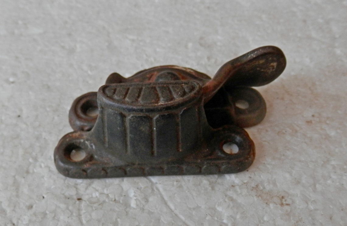 Victorian Fancy Cast Iron Window Lock or Latch Architectural - Etsy
