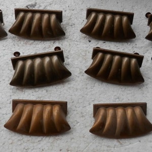 Waterfall Era Drawer Pull Vintage 2 1/4 Centers Stamped Antique - Etsy