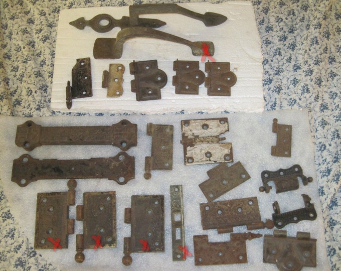 Box Full of Rusty Architectural Parts & Pcs Old and Original - Etsy