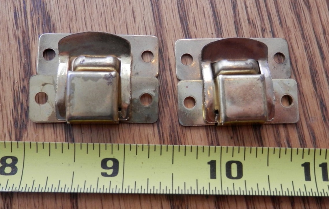 5 Pair10 Pc Vintage Display Case Latch Brass Plated - Etsy