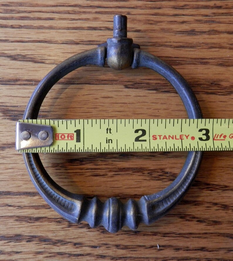 1 Lg Antique Brass Ring Pull Vintage - Etsy