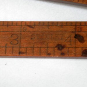 Stanley Folding Wooden Ruler 36 1/2 With Caliper Antique Vintage - Etsy