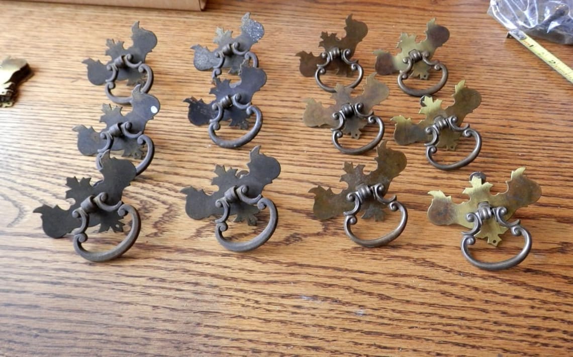 Set of Six 6 Antique Ring Pulls Original Vintage - Etsy