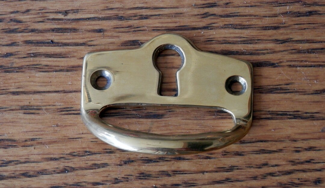 Solid Brass Key Hole Pull for Desk or Small Drawer - Etsy