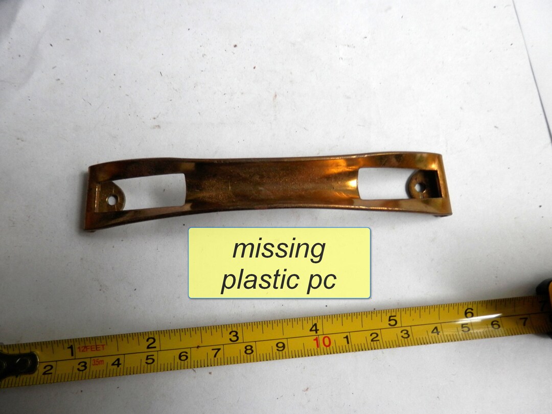 One Brass and Tortoise Shell Bakelite or Celluloid Insert Drawer Pull 4 ...