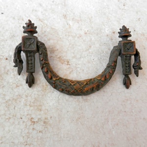 Federal Style Bail Pull 3 Inch Centers Cast Brass Antique Original ...