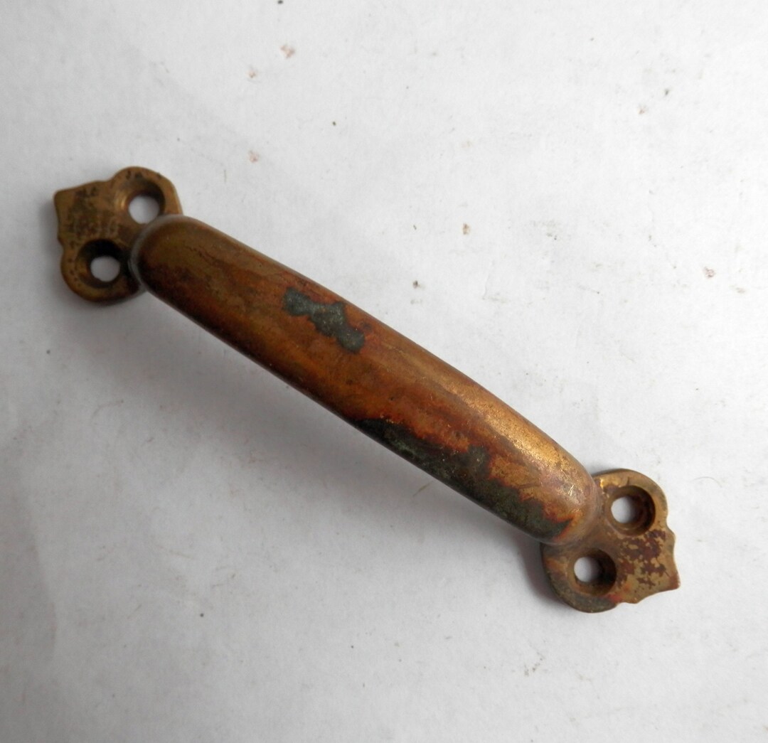 One Antique Cast Brass Fixed Handle Vintage - Etsy