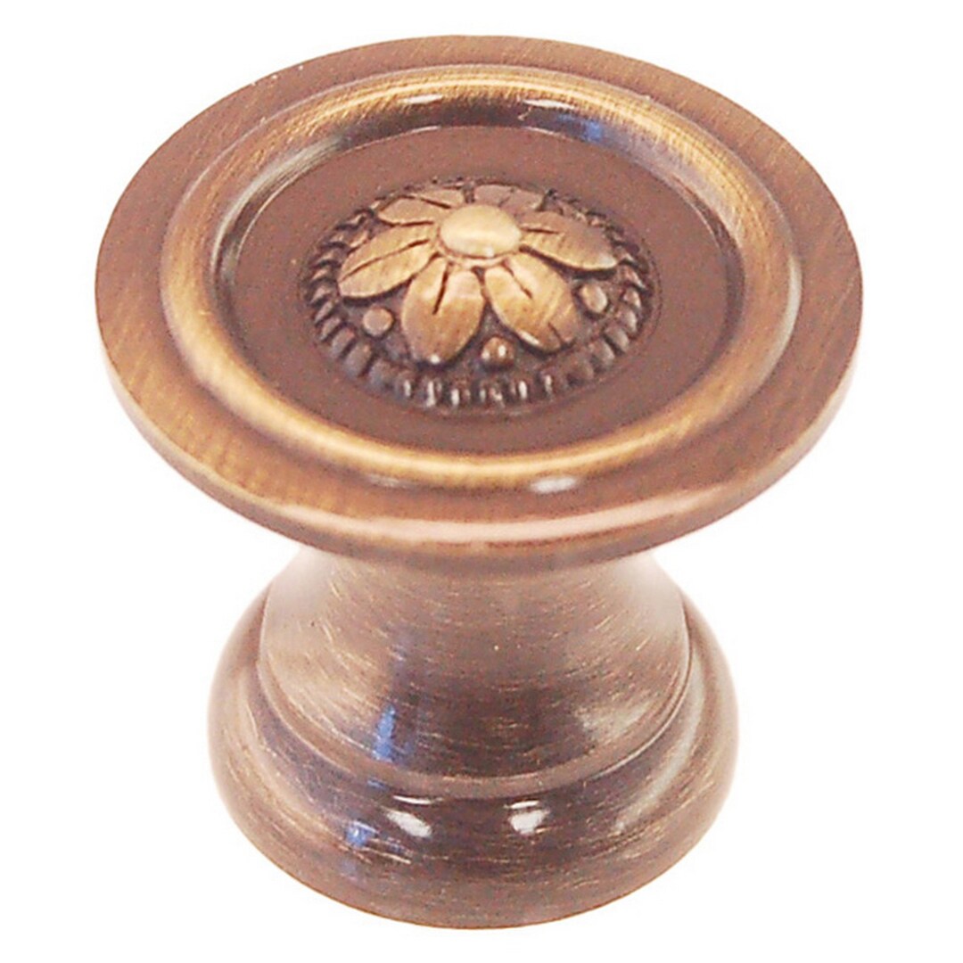 Depression Era Style Knob Available in Polish or Antiqued Brass or ...