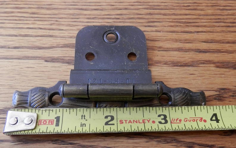 Pair 2 of Unusual Style Hinge Antique Brass Finish - Etsy