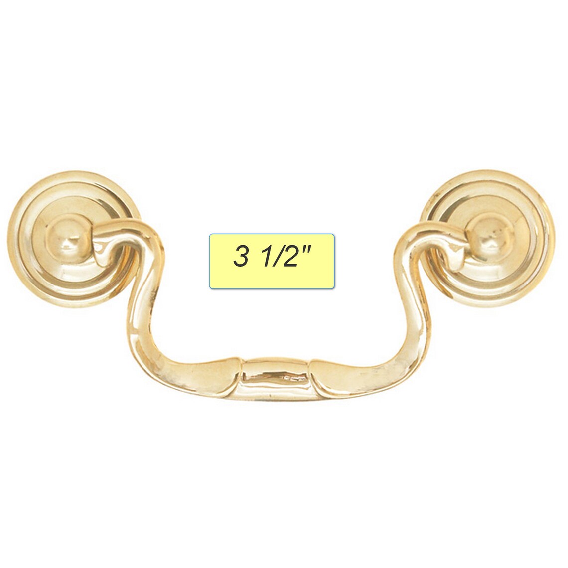 Choice 2 1/2or 3 1/2 Centers Cast Brass Bail Pull - Etsy