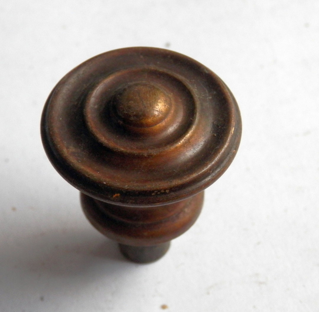 One (1) Antique Radio Knob Vintage Brass - Etsy
