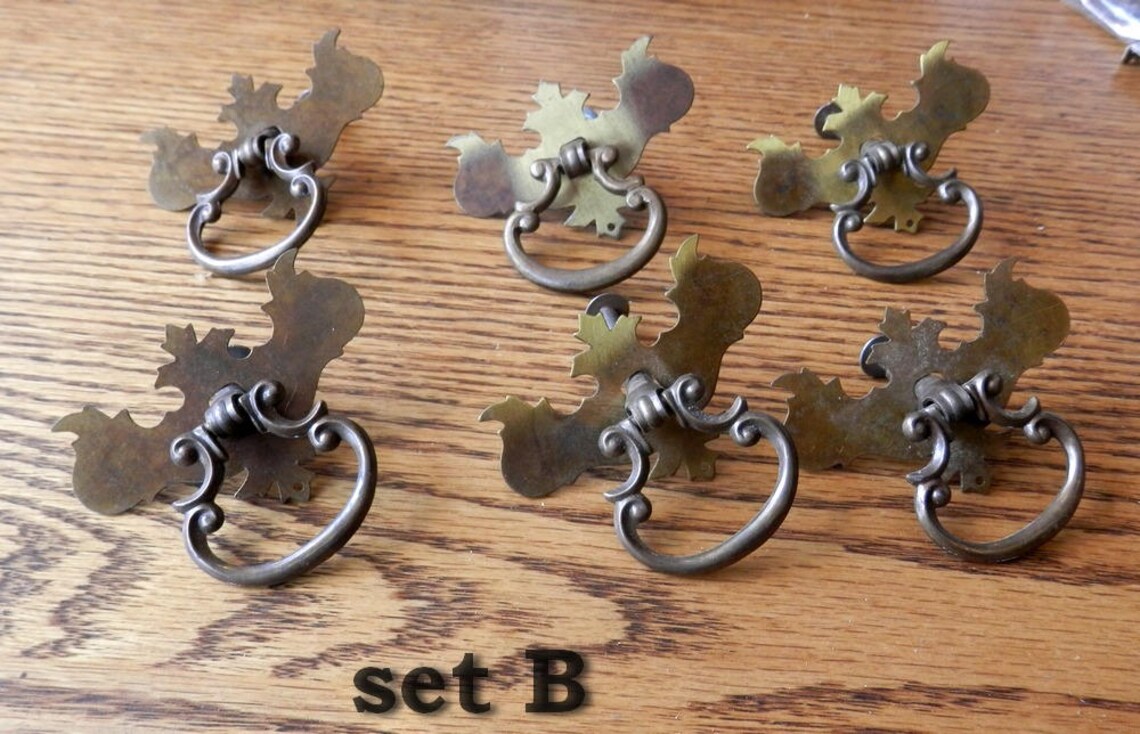 Set of six 6 antique ring pulls original vintage | Etsy