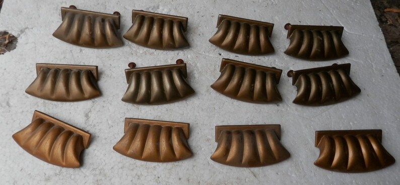 Waterfall era drawer pull vintage 2 1/4 centers stamped | Etsy