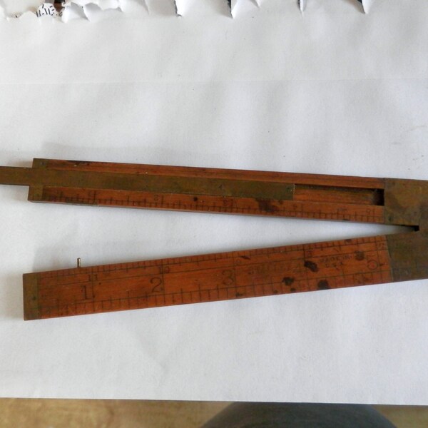 Folding Wood Ruler - Etsy