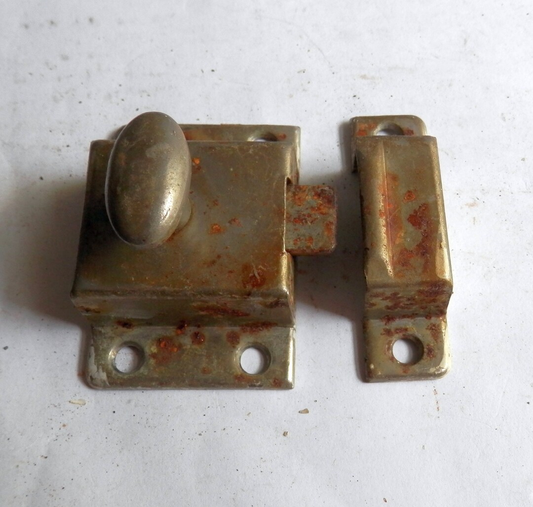 One (1) Nickle Plated Antique Snap Latch Cupboard Latch Vintage - Etsy