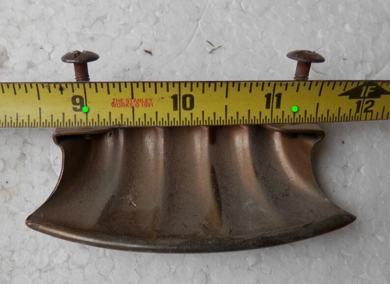 Waterfall era drawer pull vintage 2 1/4 centers stamped | Etsy