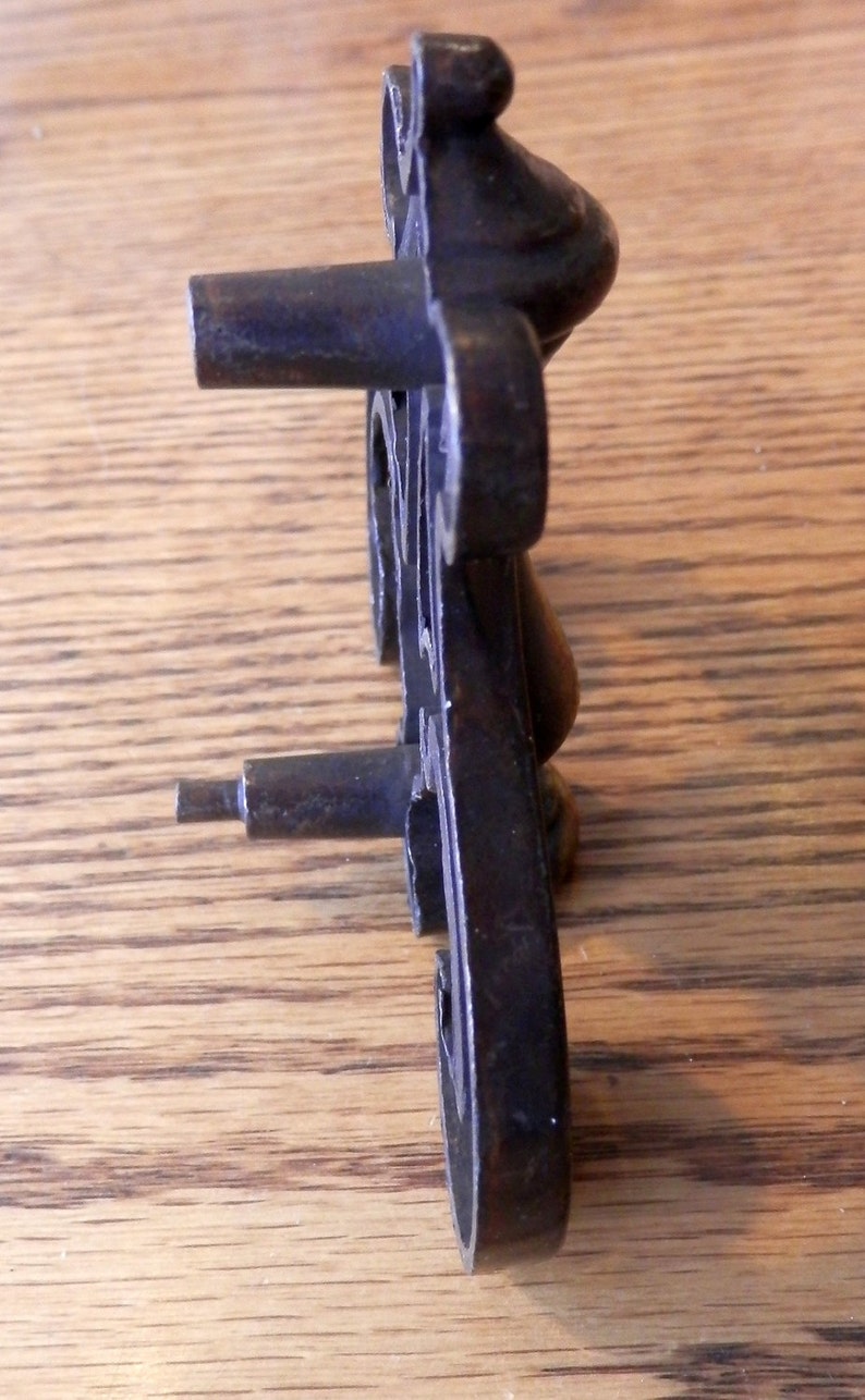 One 1 Antique Brass Drawer Pull 2 Inch Centers | Etsy