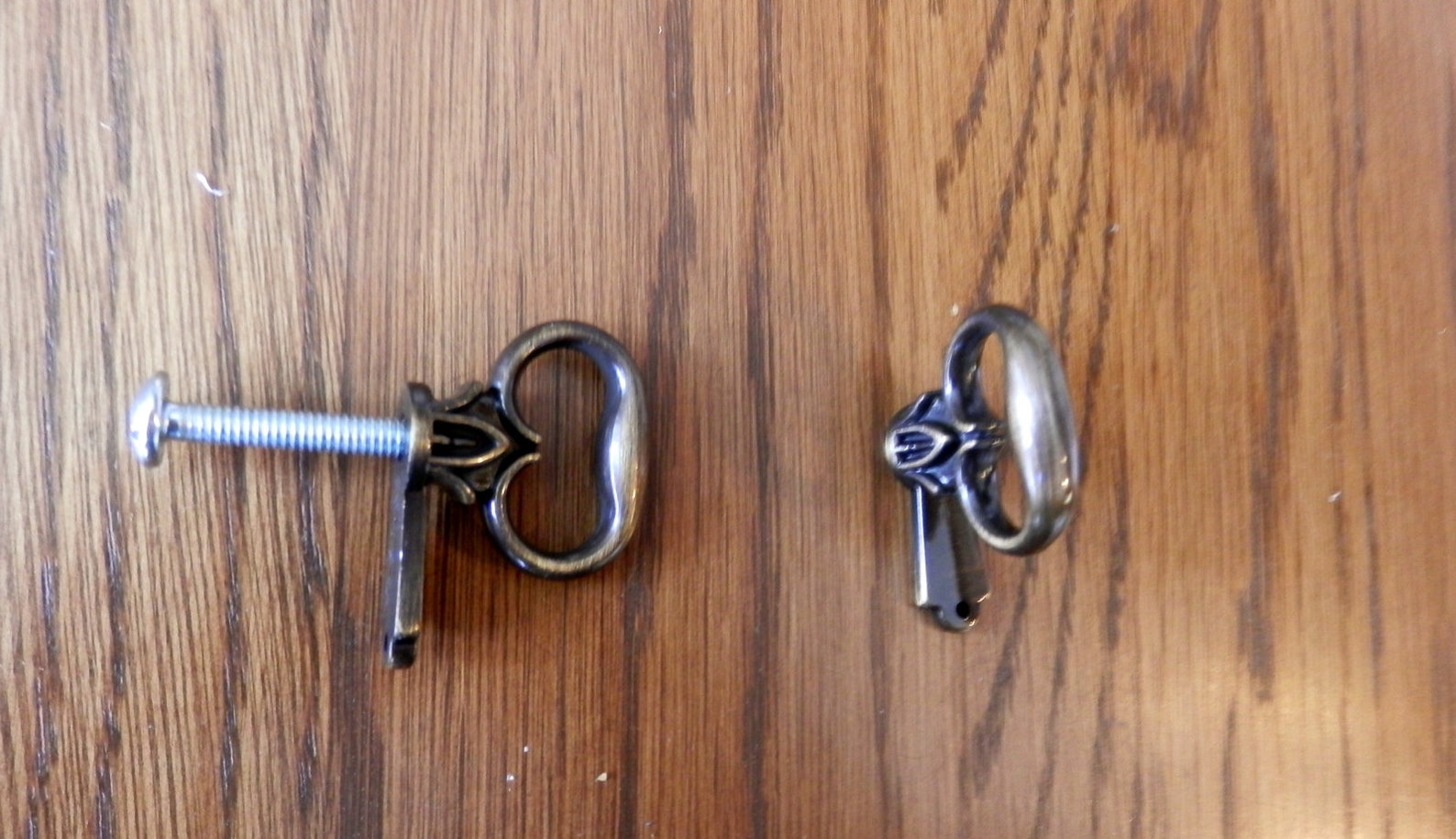 Antiqued Cast Brass Mock Key Pull - Etsy