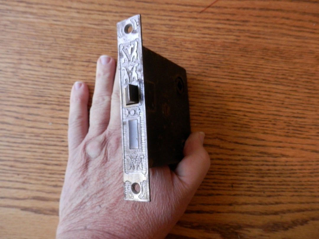 Ant Fancy Cast Iron House Door Lock Architectural Salvage - Etsy