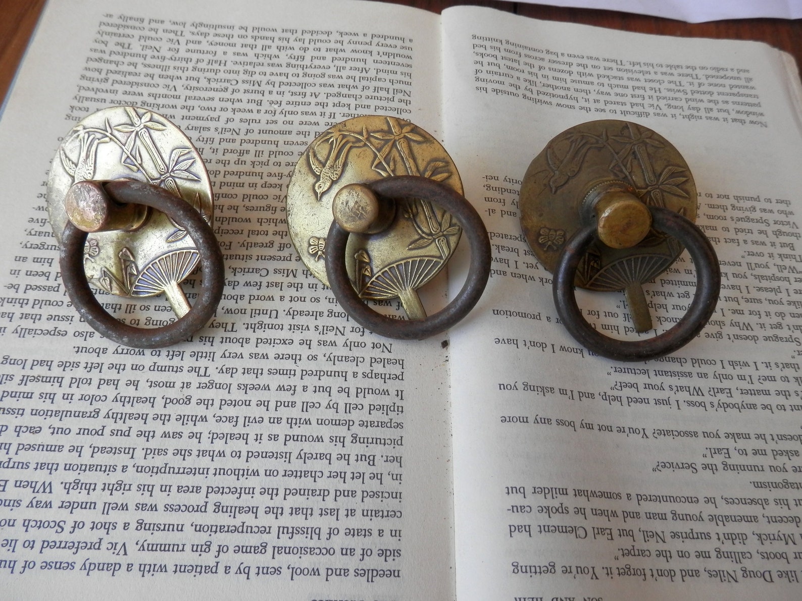 Three 3 Larger Oriental Influenced Antique Ring Pulls - Etsy