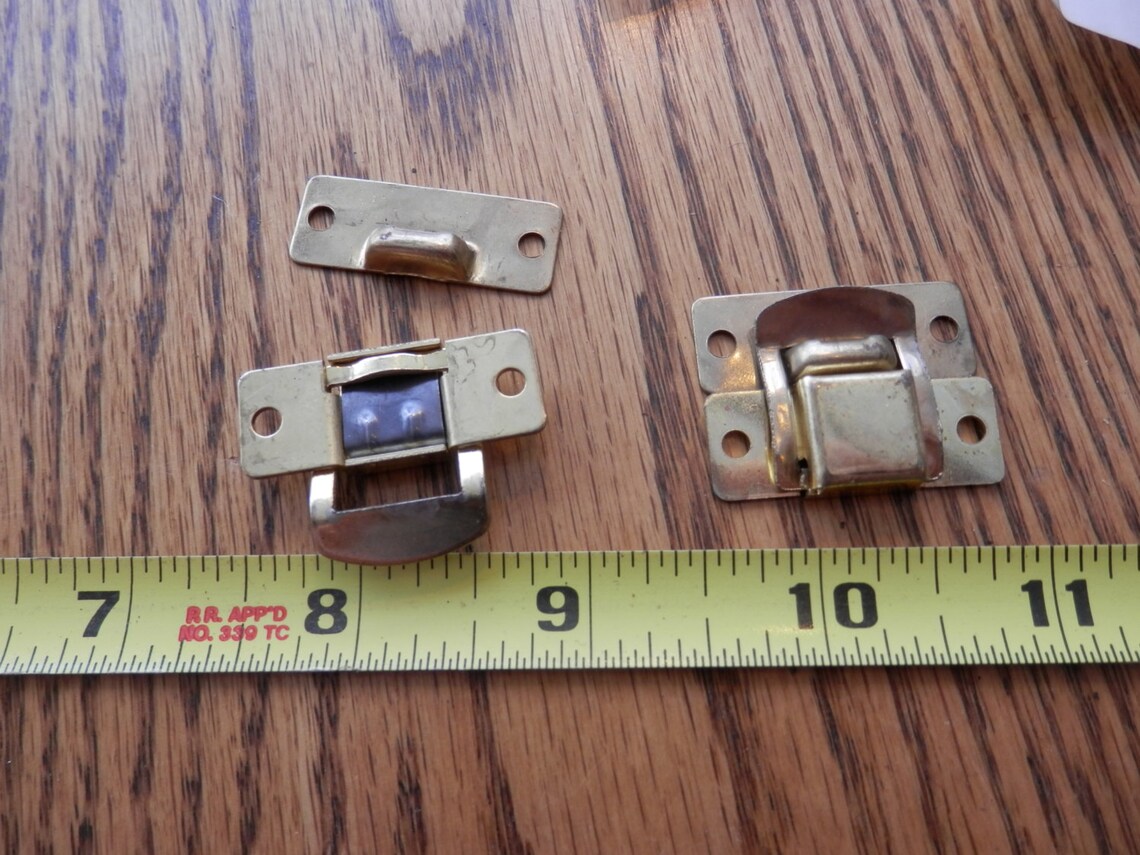 5 Pair10 Pc Vintage Display Case Latch Brass Plated - Etsy