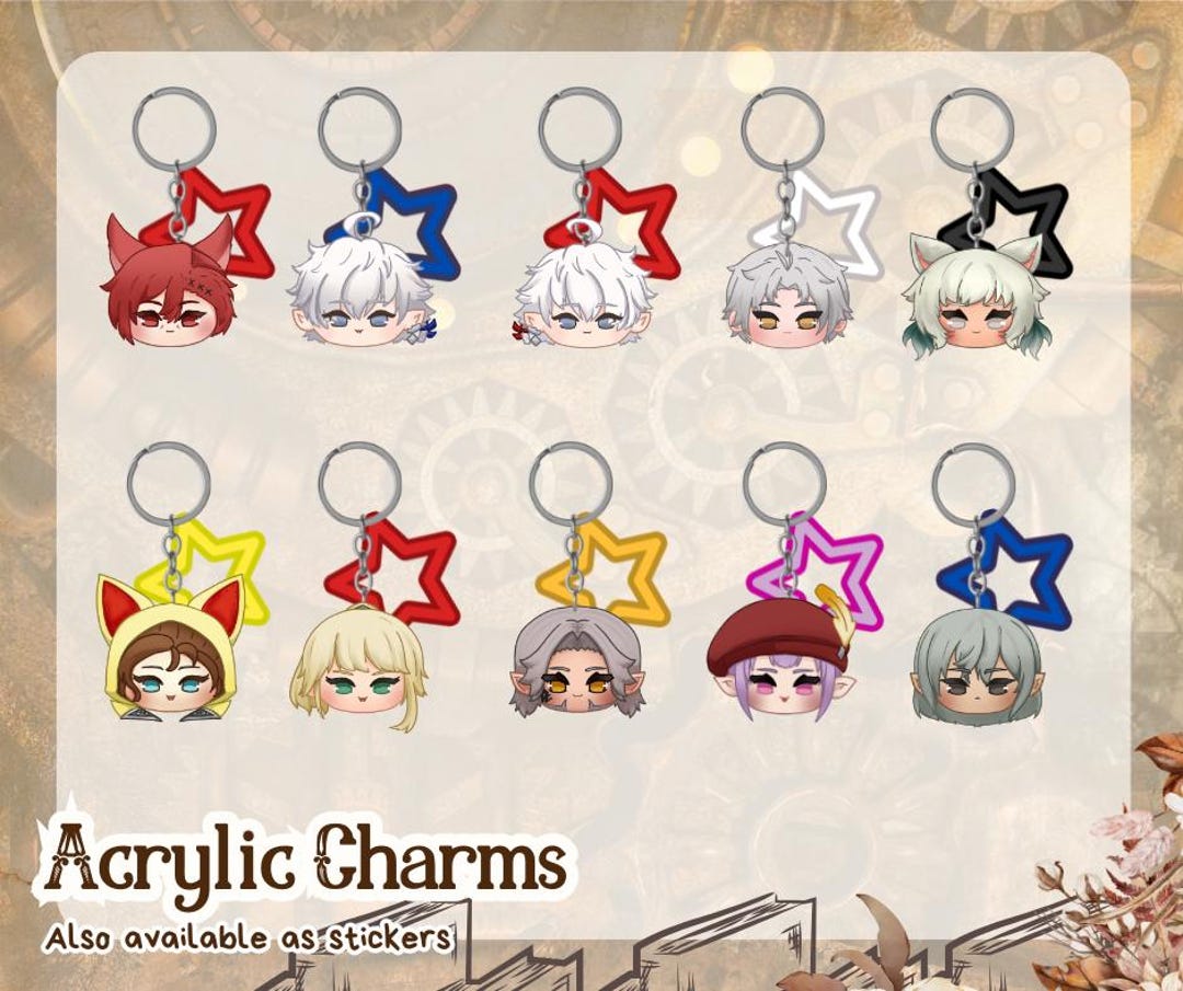 FFXIV FF14 Chibi Acrylic Charms - Etsy